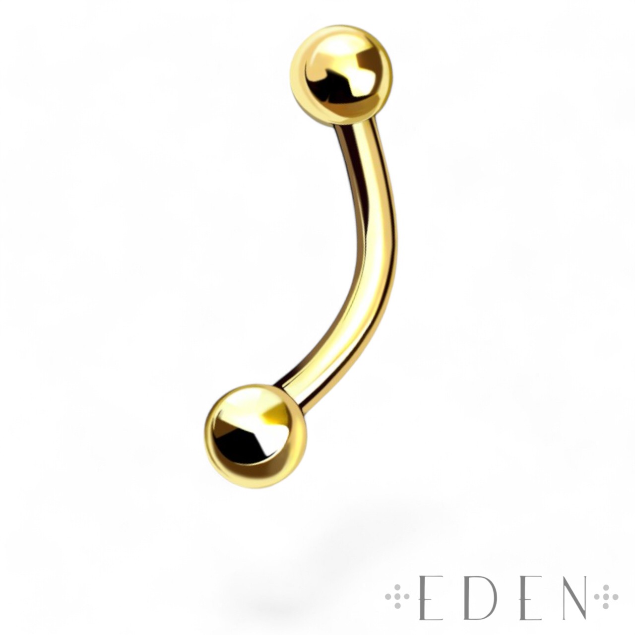 Gold Curved Barbells | Eden